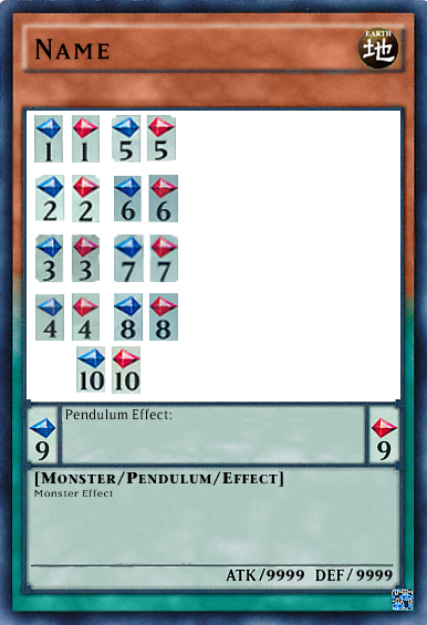 Yu-Gi-Oh Pendulum Monster Template by madarawolf on DeviantArt