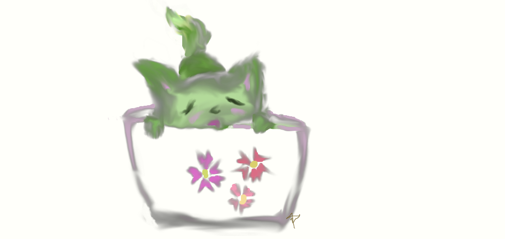 Matcha the Tea Fox by NyanMiaw on DeviantArt