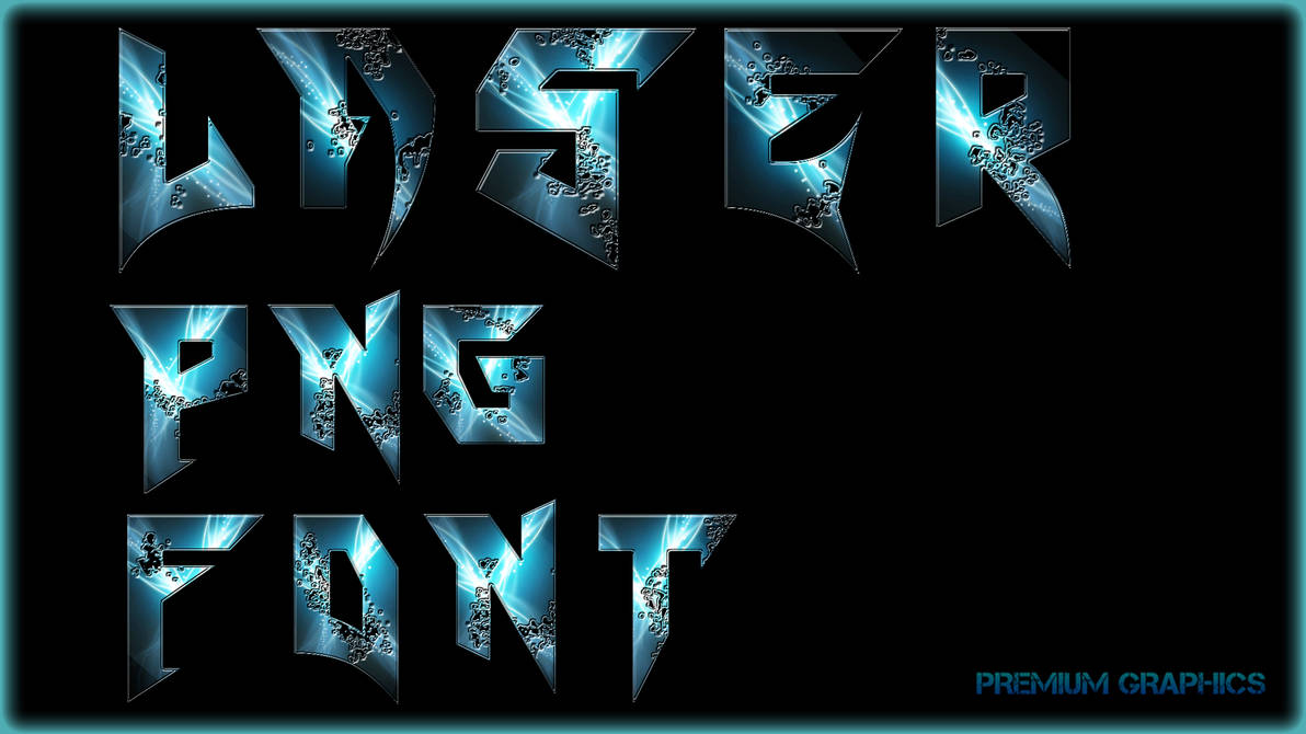 Laser png font by odanovic on DeviantArt