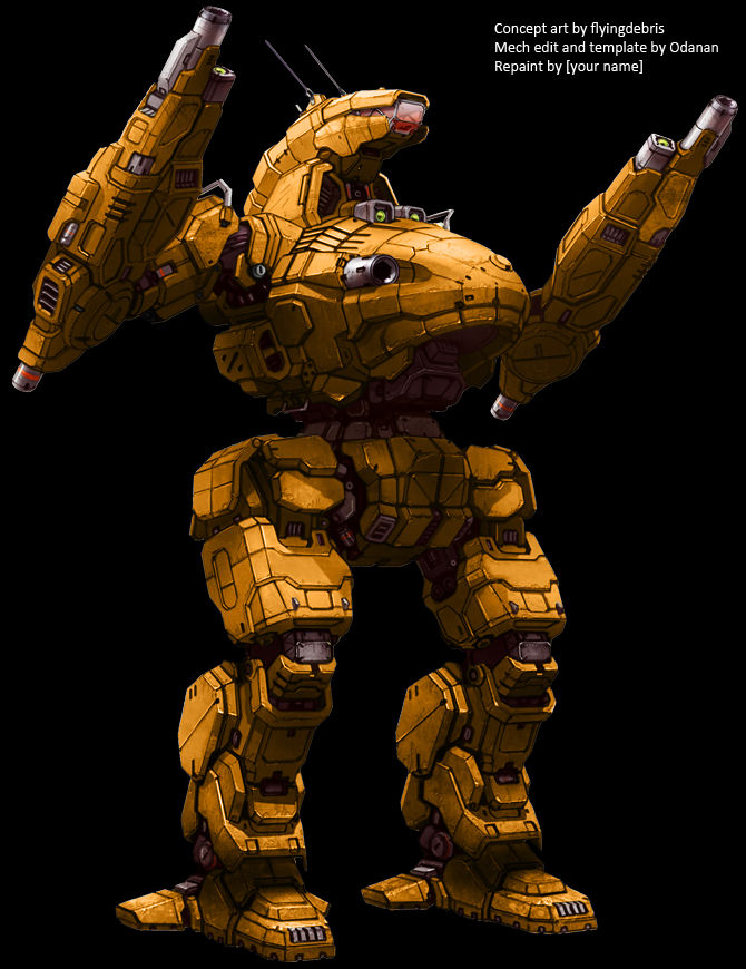 MWO Annihilator repaint template by Odanan on DeviantArt