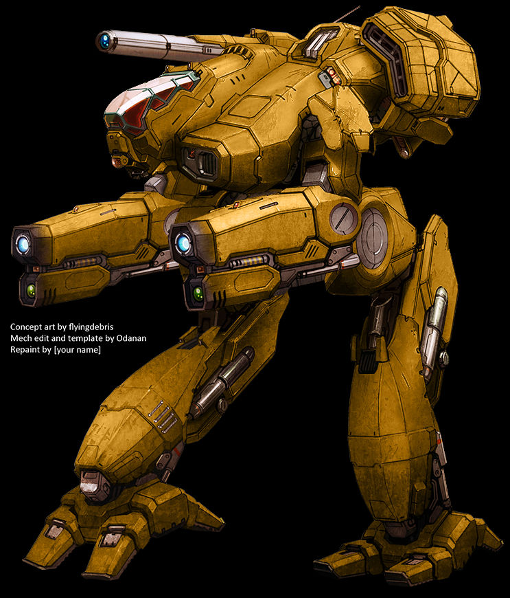 MWO Marauder II repaint template by Odanan on DeviantArt