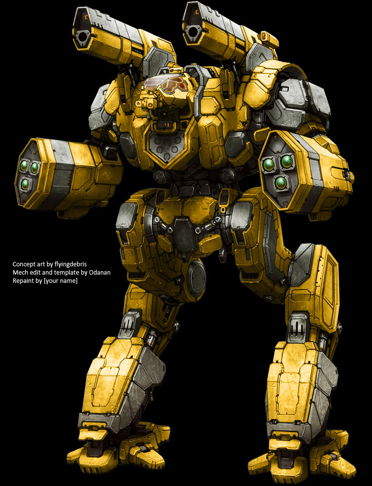 MWO Blood Asp repaint template by Odanan on DeviantArt