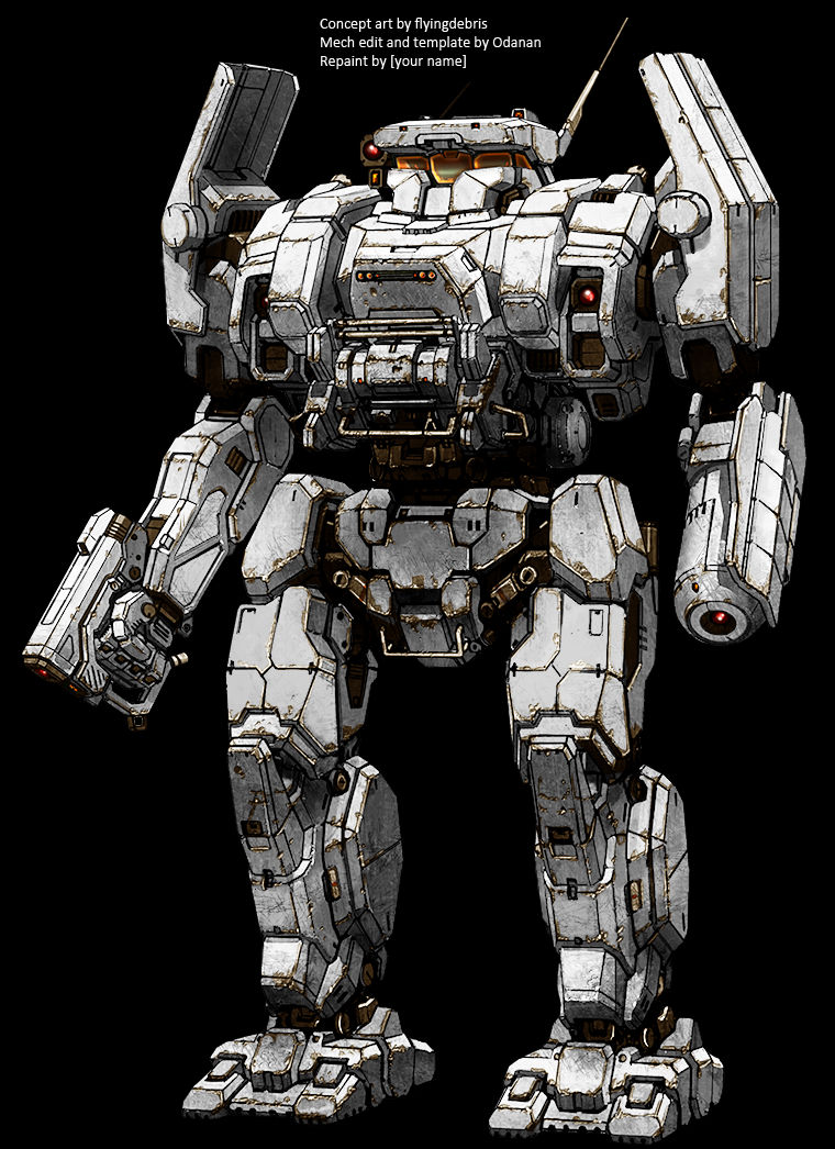 MWO Charger repaint template by Odanan on DeviantArt