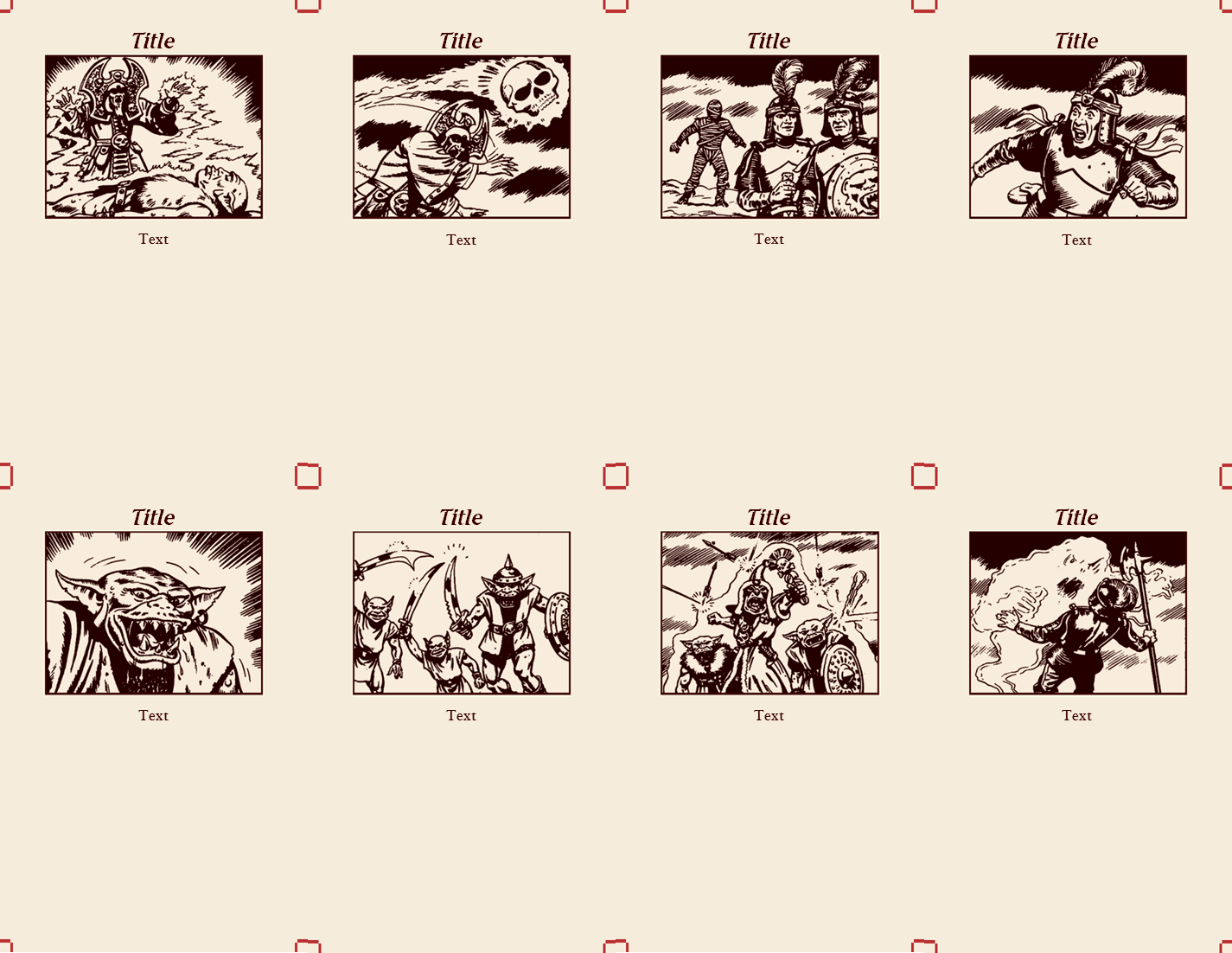 HeroQuest - translator template for all spells by Odanan on DeviantArt