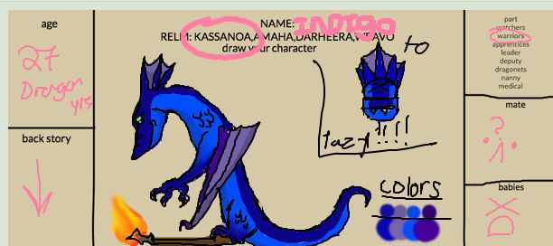 Indigo dragon realms app by FaolinFeather123 on DeviantArt