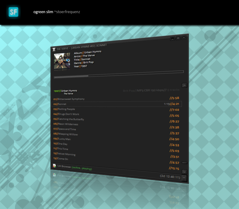 ogreen slim foobar panels_ui by stoerfrequenz on DeviantArt