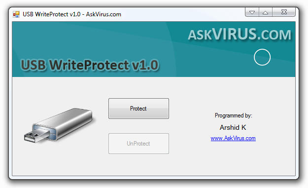 USB WriteProtect v1.0 by Arshid-k on DeviantArt