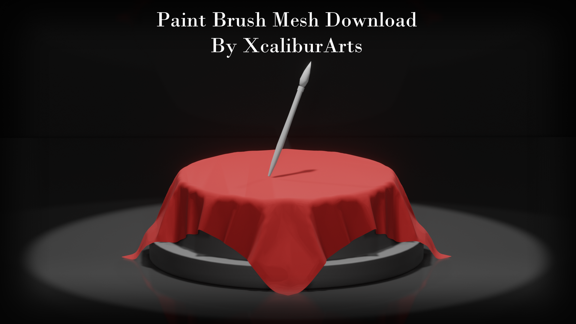 3D/MMD Paint Brush Base Mesh Download by XcaliburArts on DeviantArt