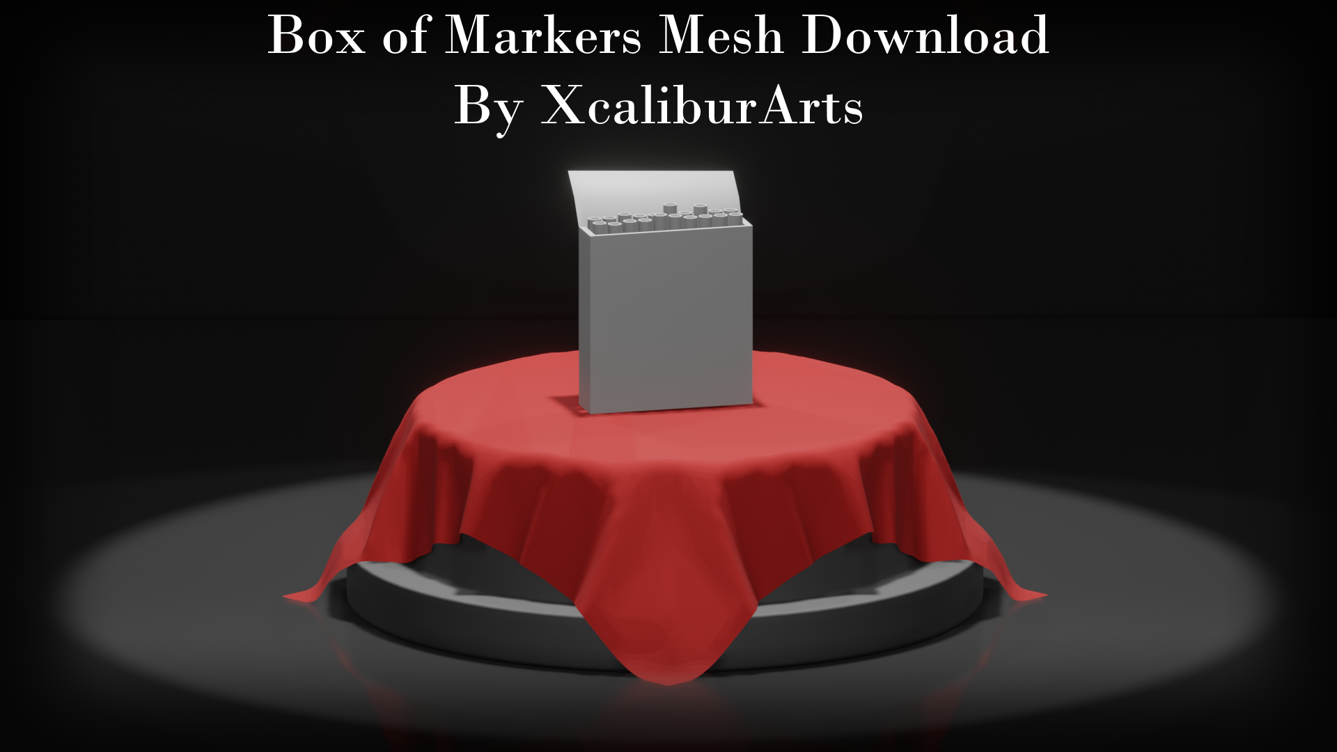 3D/MMD Box of Markers Base Mesh Download by XcaliburArts on DeviantArt