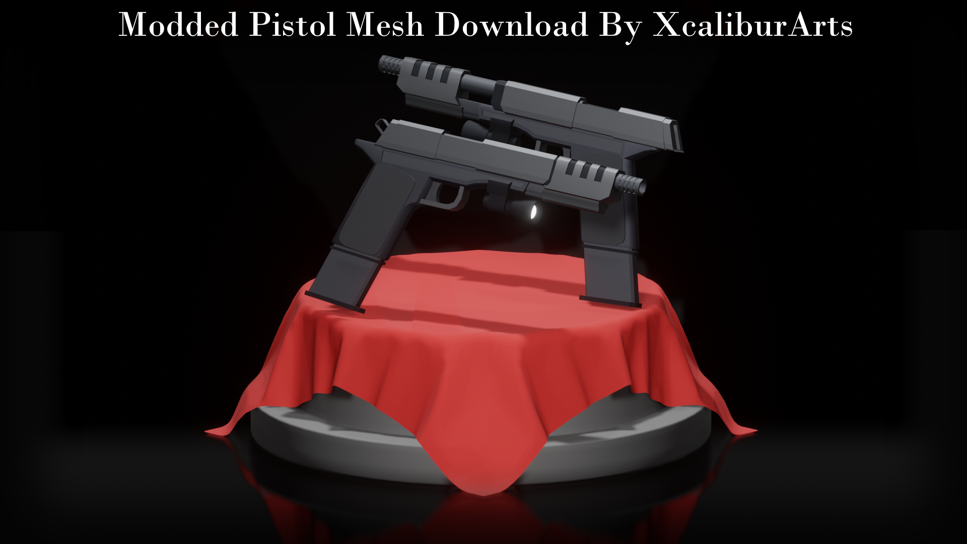 3D/MMD Modded Pistol Mesh Download by XcaliburArts on DeviantArt