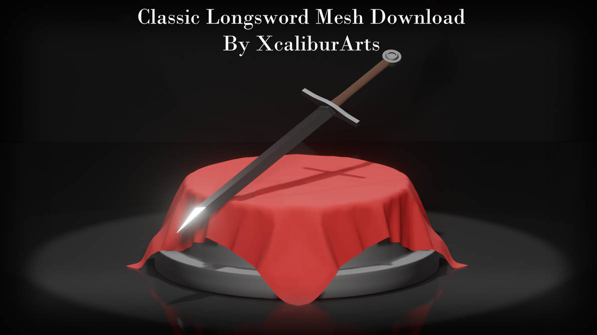 3D Classic Longsword Mesh Download by XcaliburArts on DeviantArt