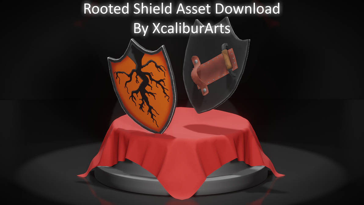 3D/MMD Rooted Shield Asset Download by XcaliburArts on DeviantArt