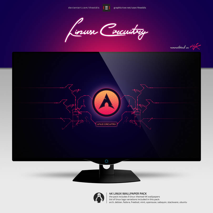 Linux Circuitry 4K by theeldis on DeviantArt