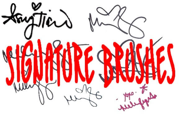 Signature Brushes by supersarah089 on DeviantArt