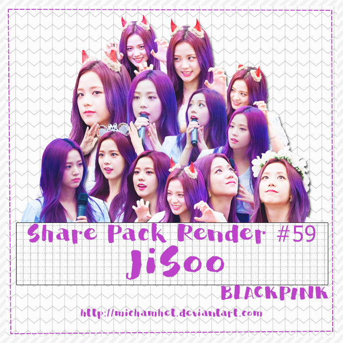 [Pack Render #59] [170708] JiSoo (BLACKPINK) by michamhet on DeviantArt