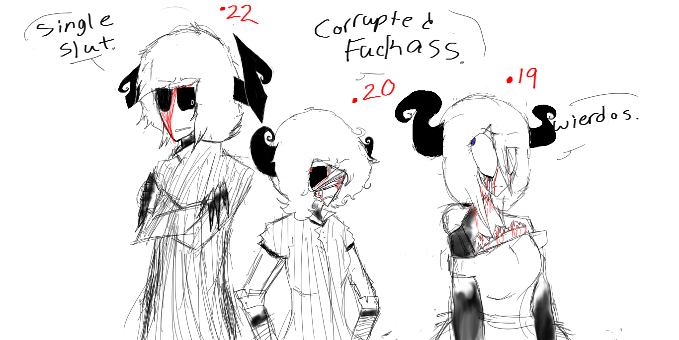 Eldest Zalgoid Siblings doodle by Crummy-Juncture on DeviantArt