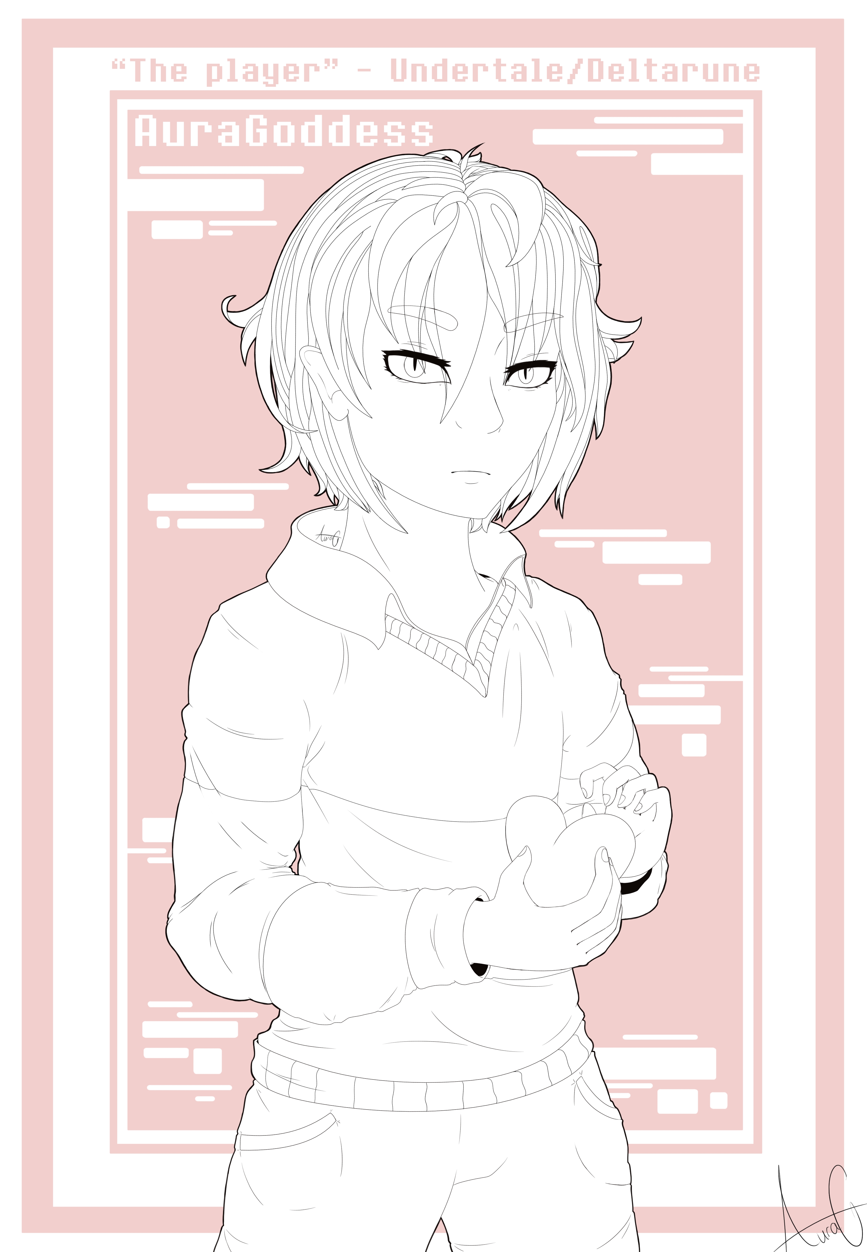 The player - Undertale/Deltarune by AuraGoddess on DeviantArt