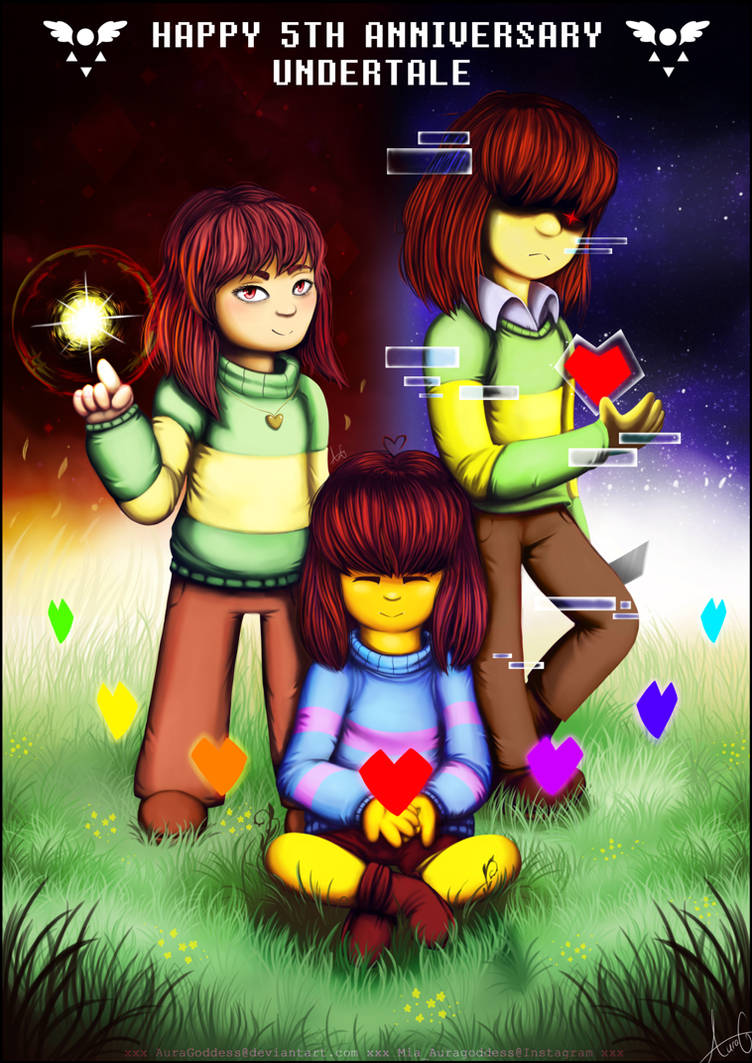 The fallen children - UNDERTALEs 5th anniversary by AuraGoddess on ...