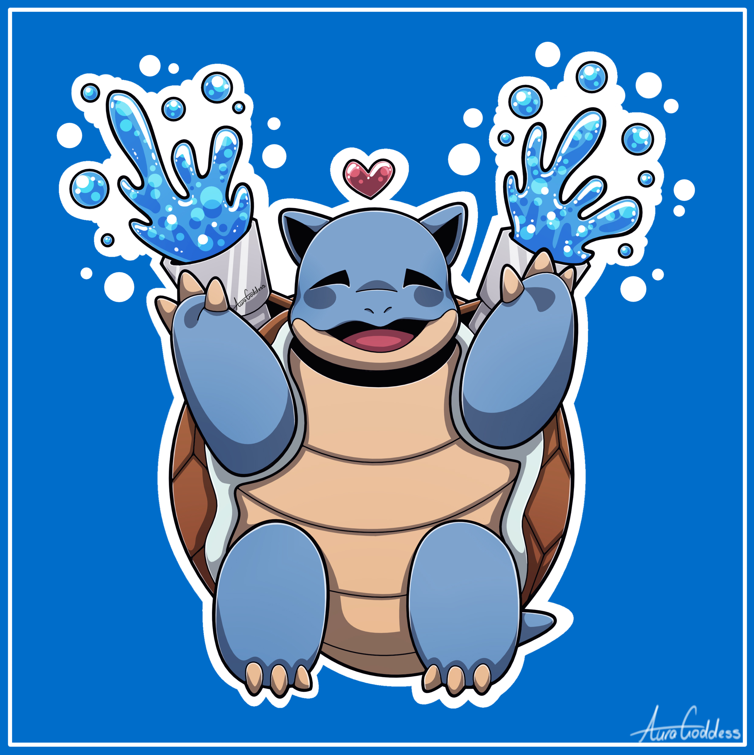 #009 Blastoise - Pokemon by AuraGoddess on DeviantArt