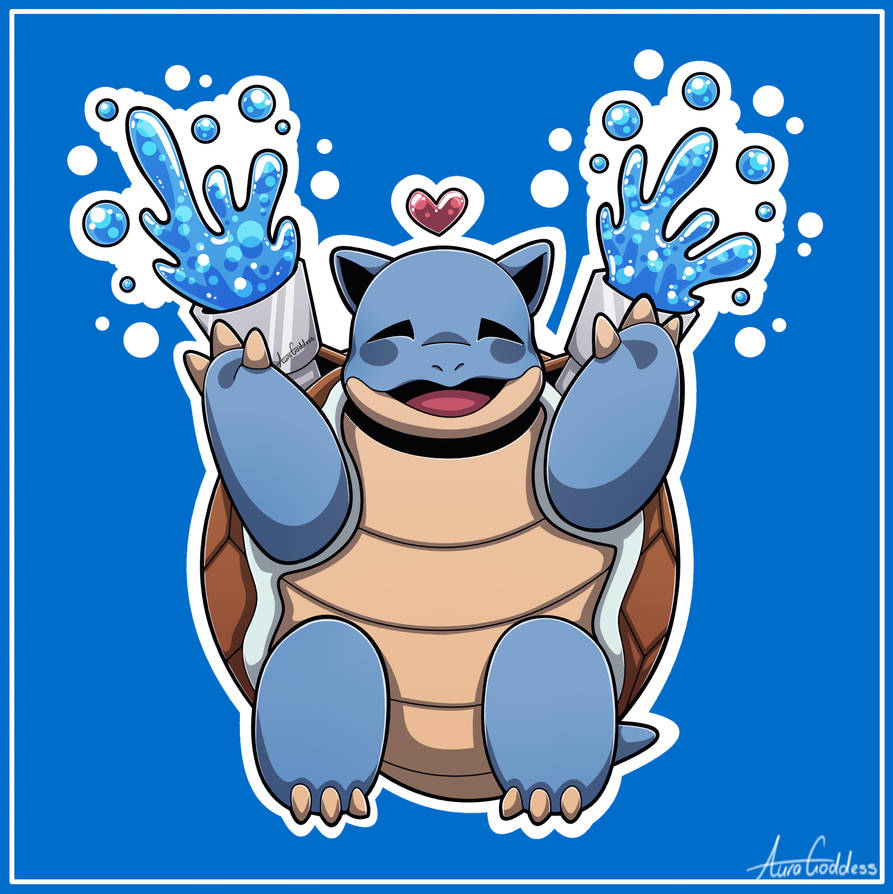 #009 Blastoise - Pokemon by AuraGoddess on DeviantArt