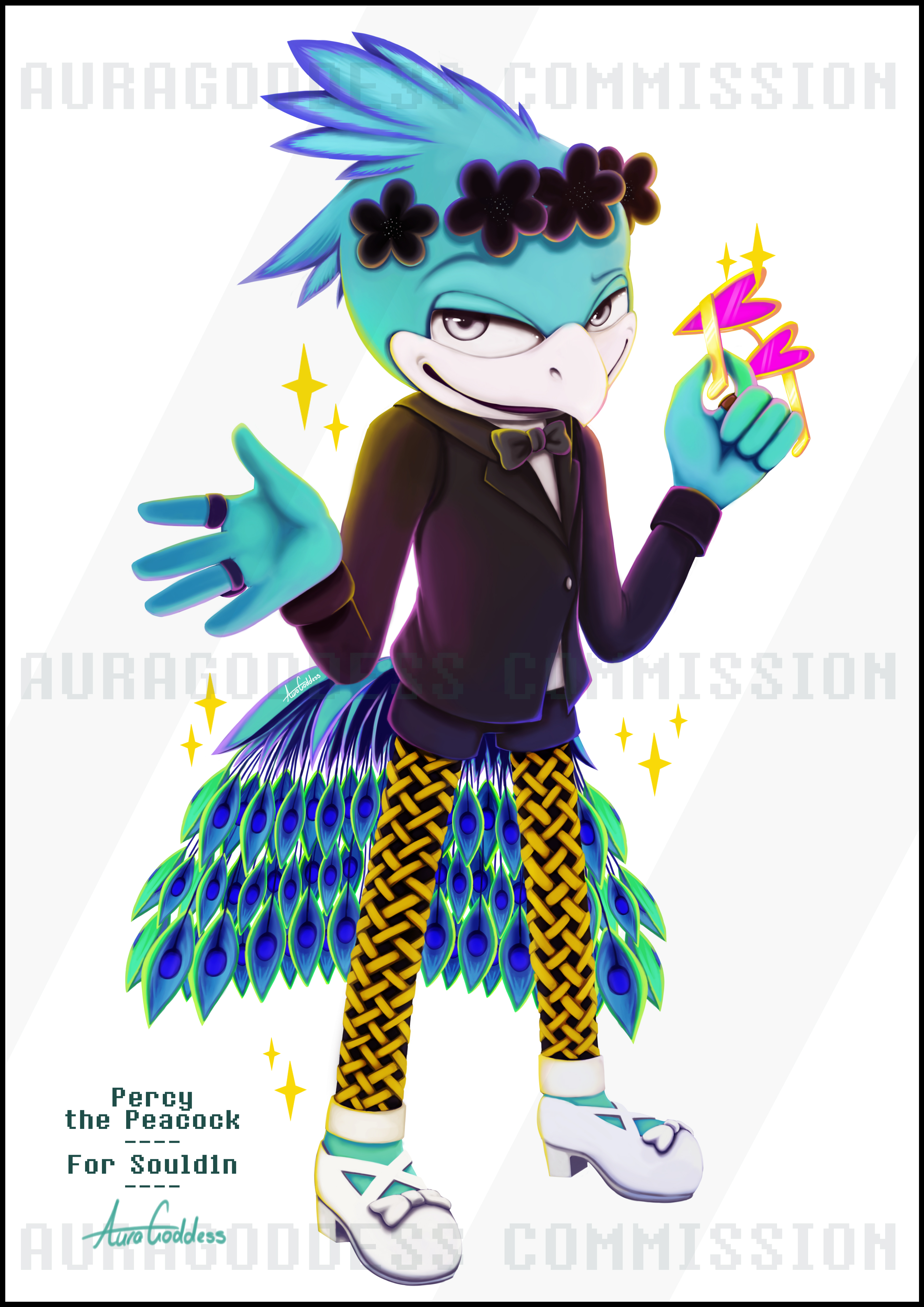 COMM - OC Percy the Peacock full piece - Sould1n by AuraGoddess on ...