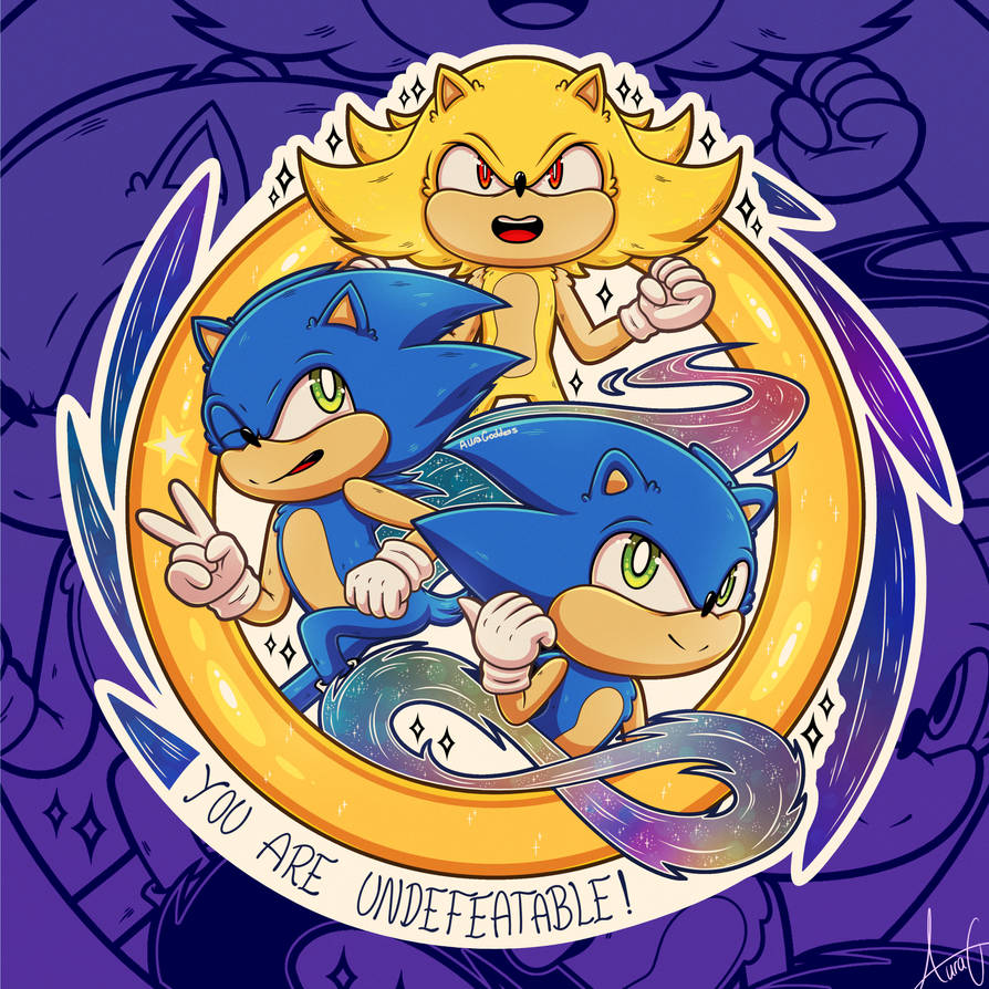 Sonic Positivity - Sticker - Sonic the hedgehog by AuraGoddess on ...
