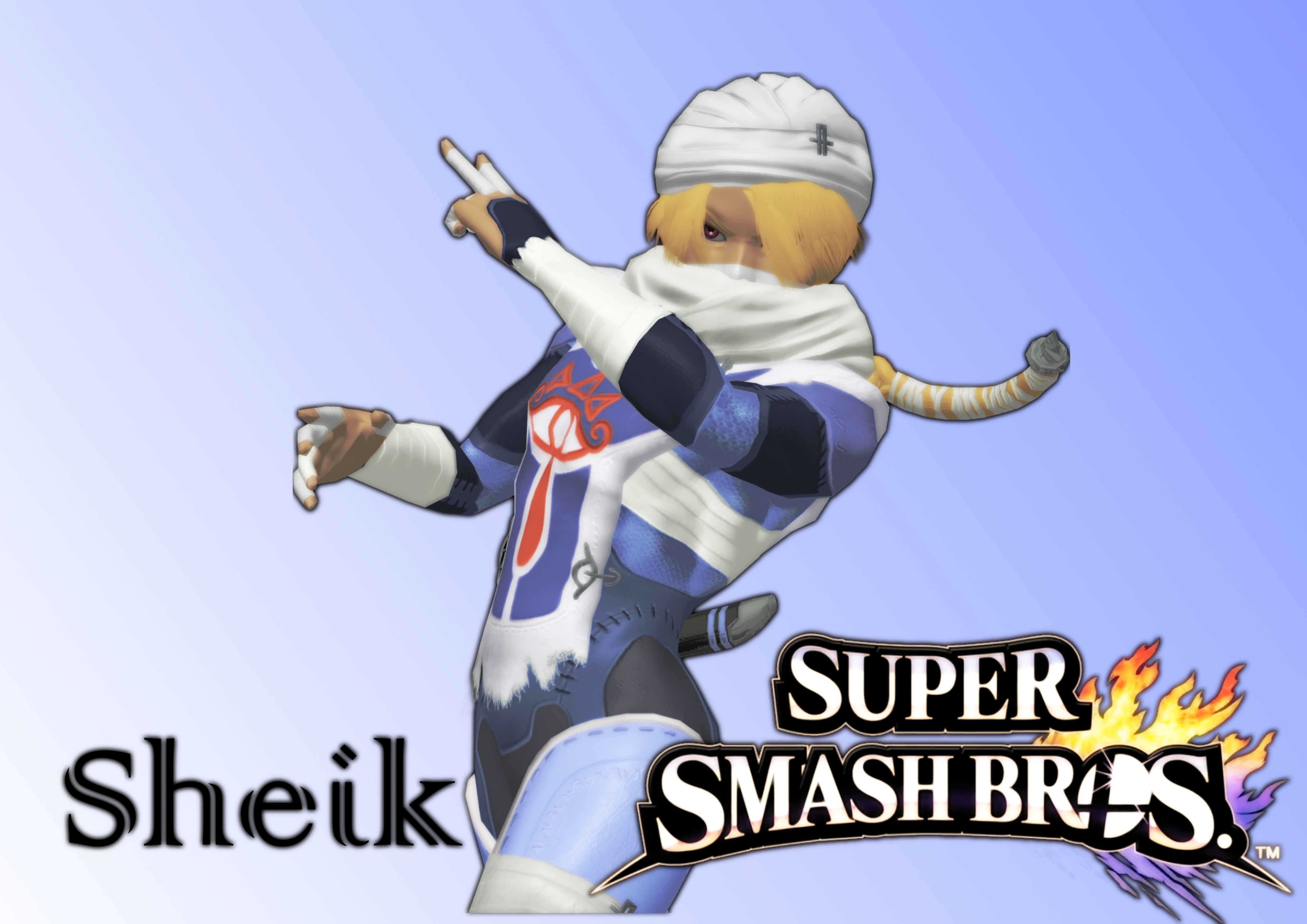 SSB Wii U - Sheik by o0Cristian0o on DeviantArt
