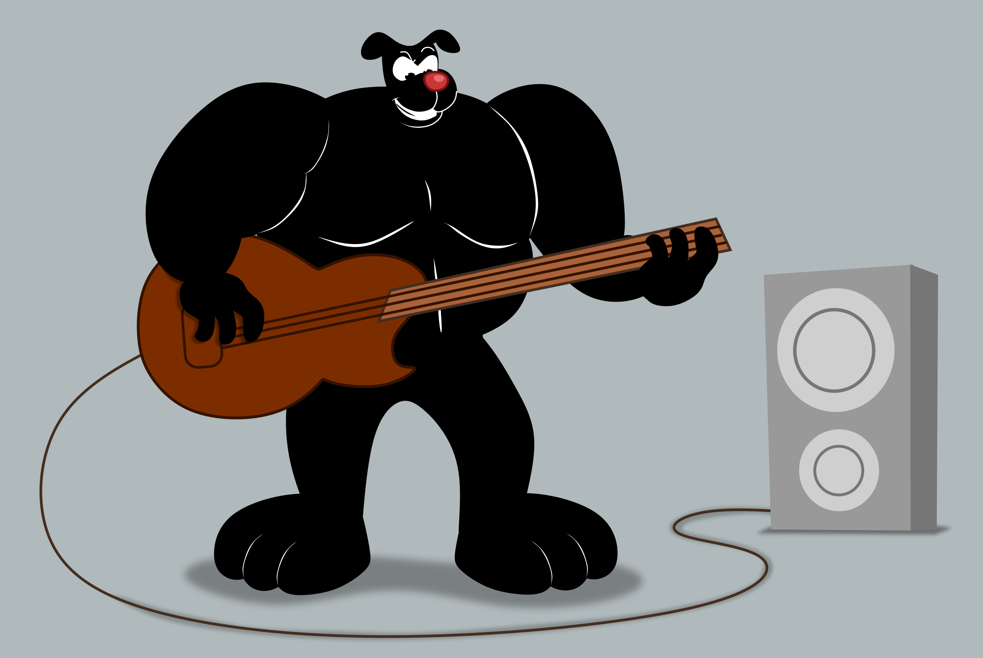 Mervyn Playing Bass Guitar by XavierStar-Studios on DeviantArt