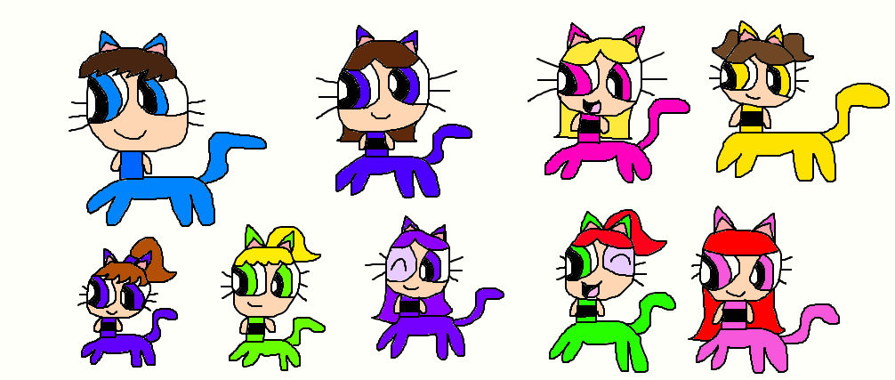 Joshua and his OCs as cat centaurs by jrg2004 on DeviantArt