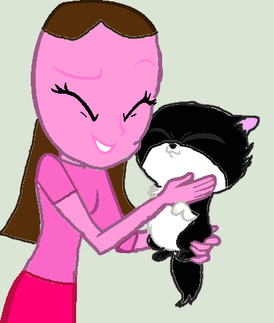 Me in Equestria Girls form hugging Lily by jrg2004 on DeviantArt