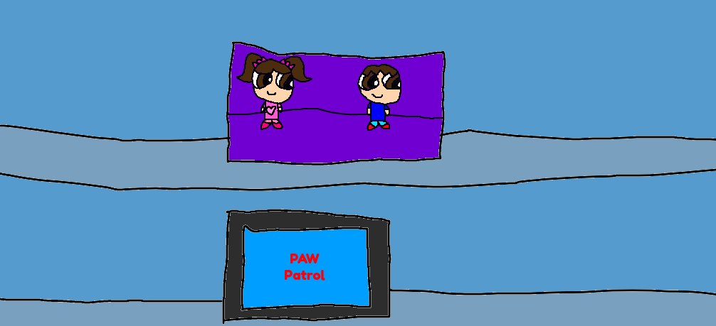 Emily and Marcus watching Paw Patrol by jrg2004 on DeviantArt