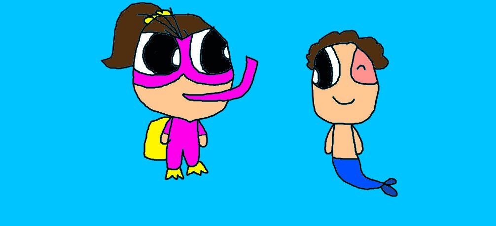 Scuba Diving Luan and Mermaid Benny by jrg2004 on DeviantArt