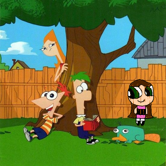 Me with Phineas, Ferb, Candice and Perry by jrg2004 on DeviantArt