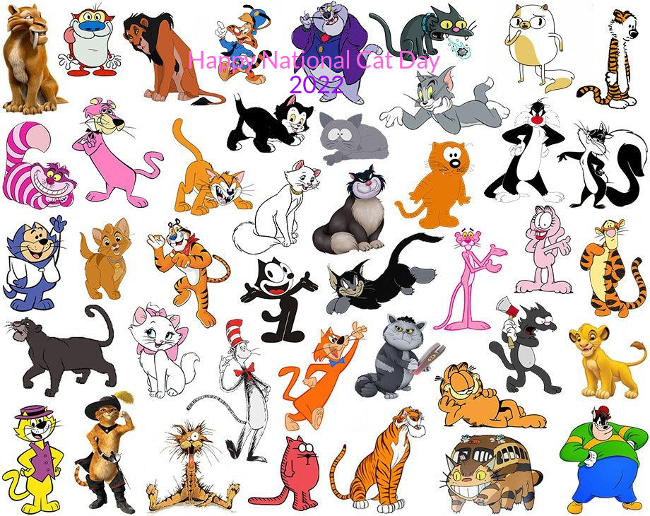 Cartoon Cats for National Cat Day 2022 by jrg2004 on DeviantArt