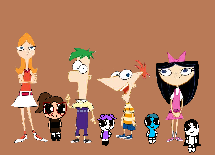 Stacey and Kenny's kids meets PandF characters by jrg2004 on DeviantArt