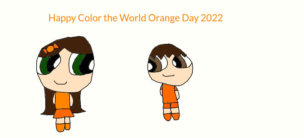 Me and Ollie for Color the World Orange Day 2022 by jrg2004 on DeviantArt
