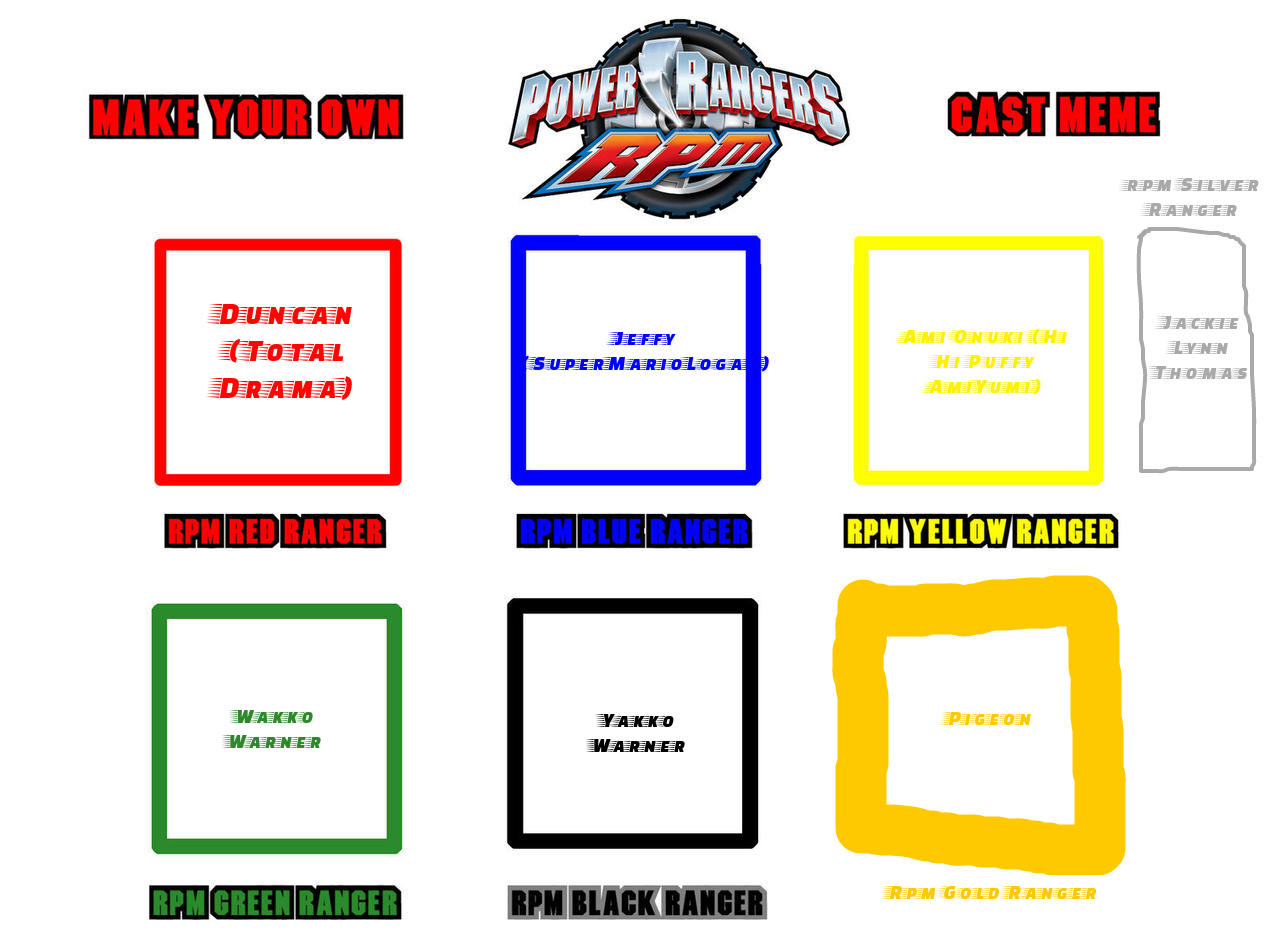 Brendan's Power Rangers RPM cast by jrg2004 on DeviantArt