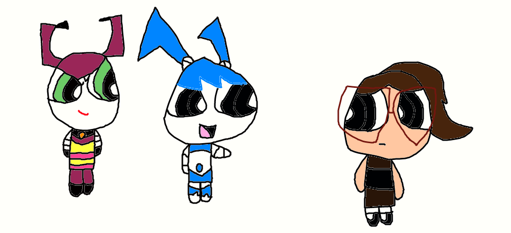 Vega and Jenny protecting from doberman by jrg2004 on DeviantArt