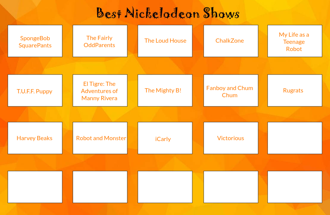 14 Best Nickelodeon Shows by jrg2004 on DeviantArt