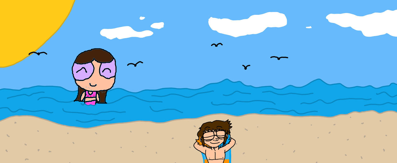 Beach Day (Collab) by jrg2004 on DeviantArt