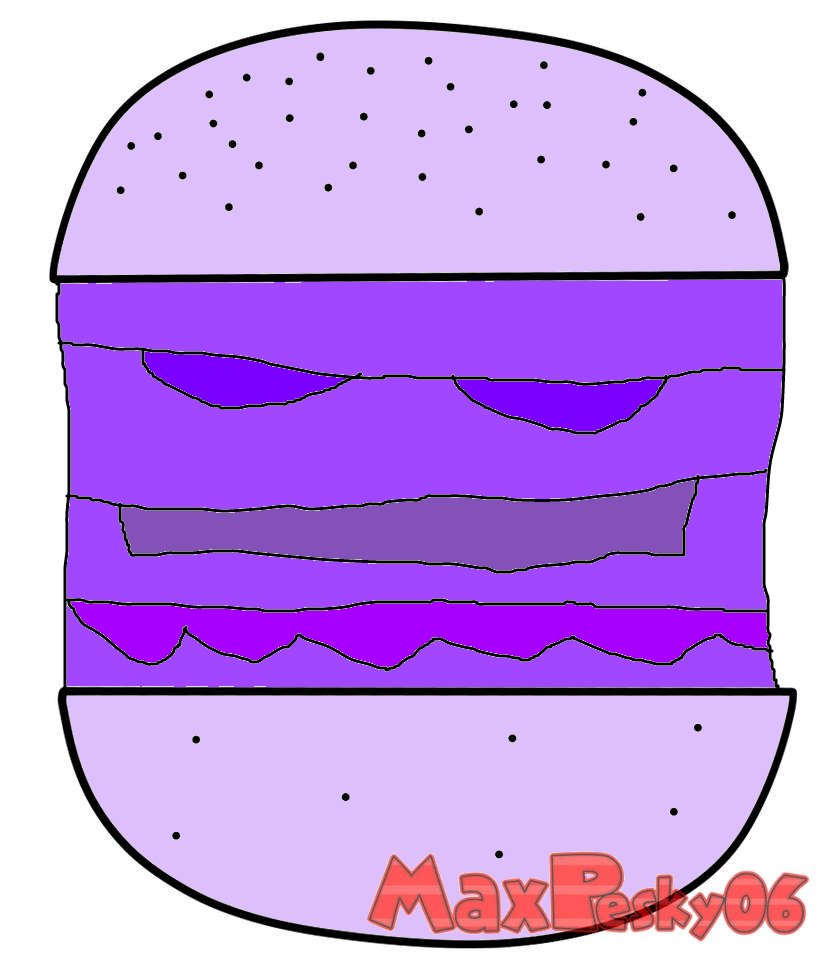Becky's purple burger by jrg2004 on DeviantArt