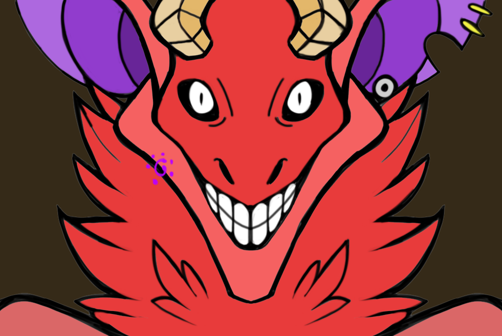 Demon smiles by Everything-Bacon on DeviantArt