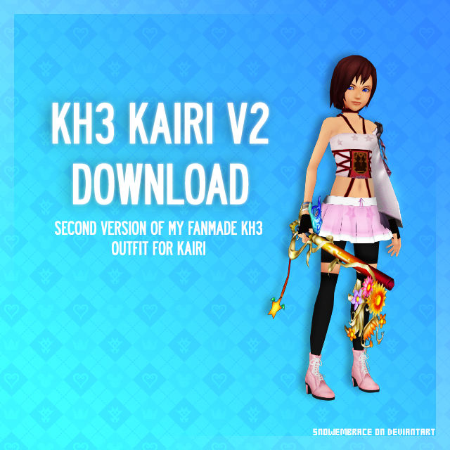 (Almost) 400 WATCHERS GIFT | KH3 Kairi V2 - DL by SnowEmbrace on DeviantArt