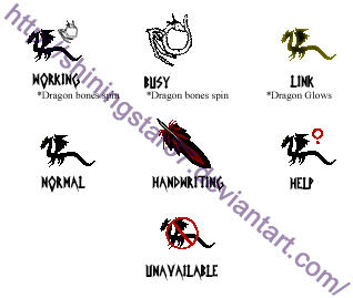 Black Dragon Cursor Set by ShiningStar37 on DeviantArt