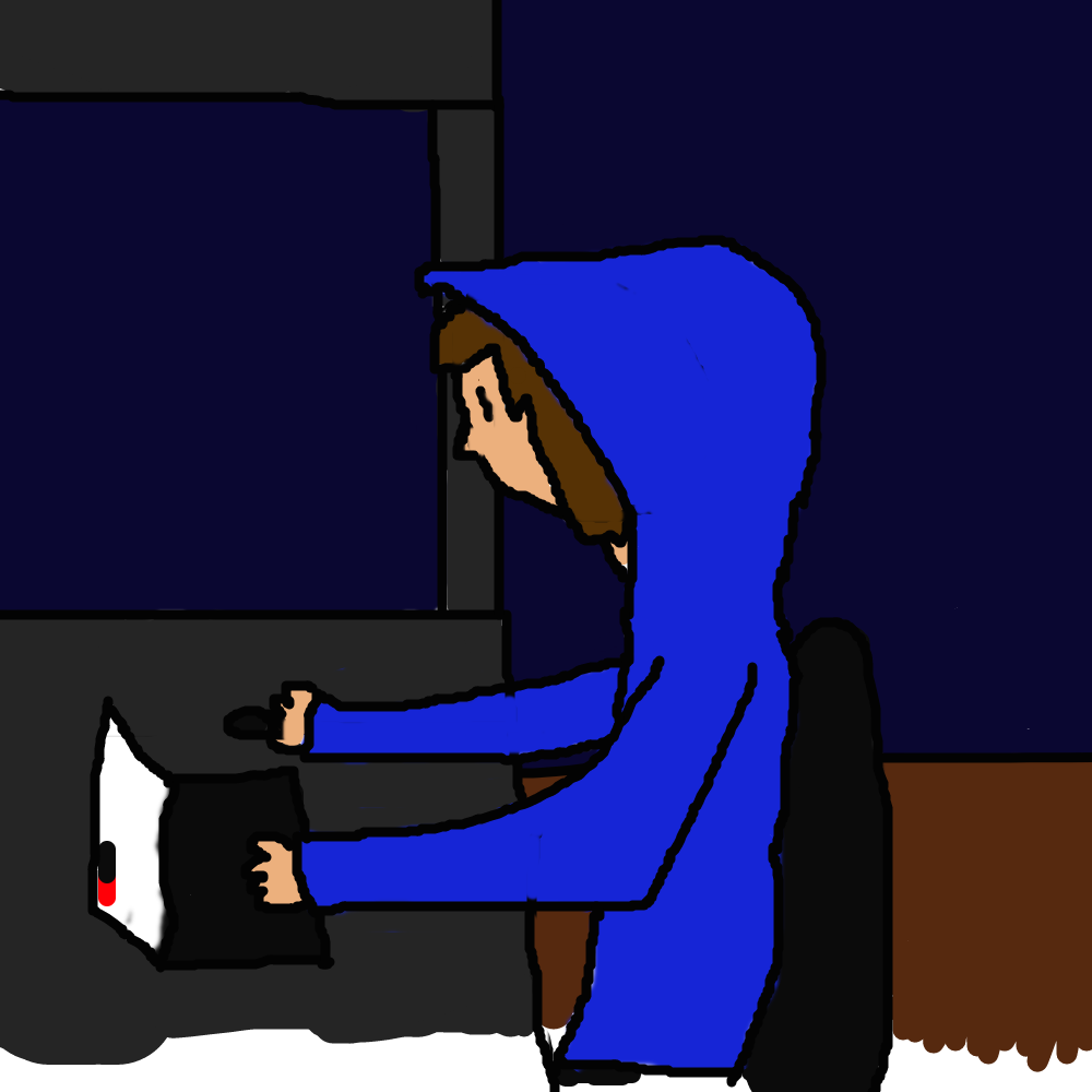 A poorly drawn PFP I made by Platy3001 on DeviantArt