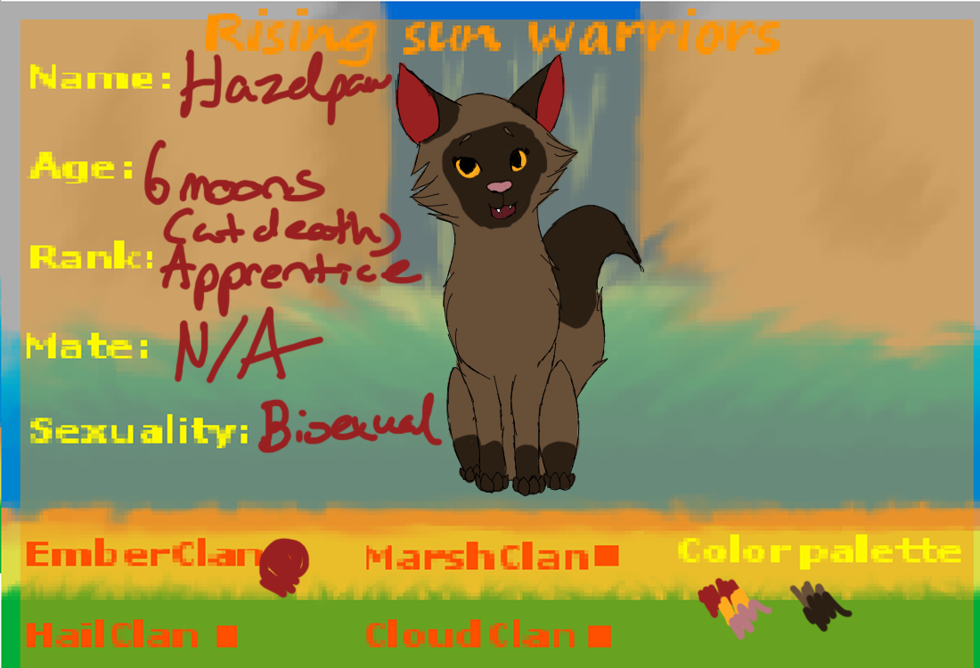 Hazelpaw for Rising Warriors by TopazTsundere on DeviantArt