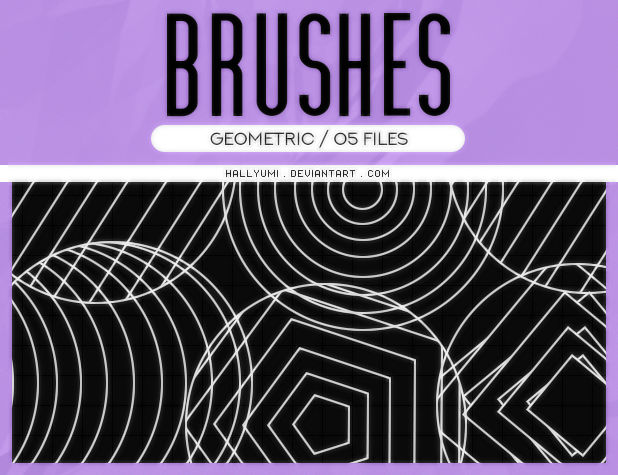 BRUSHES: Geometric #1 by Hallyumi on DeviantArt