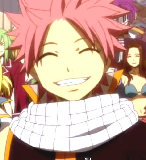 Natsu's smile - GIF by MagiaWody07 on DeviantArt
