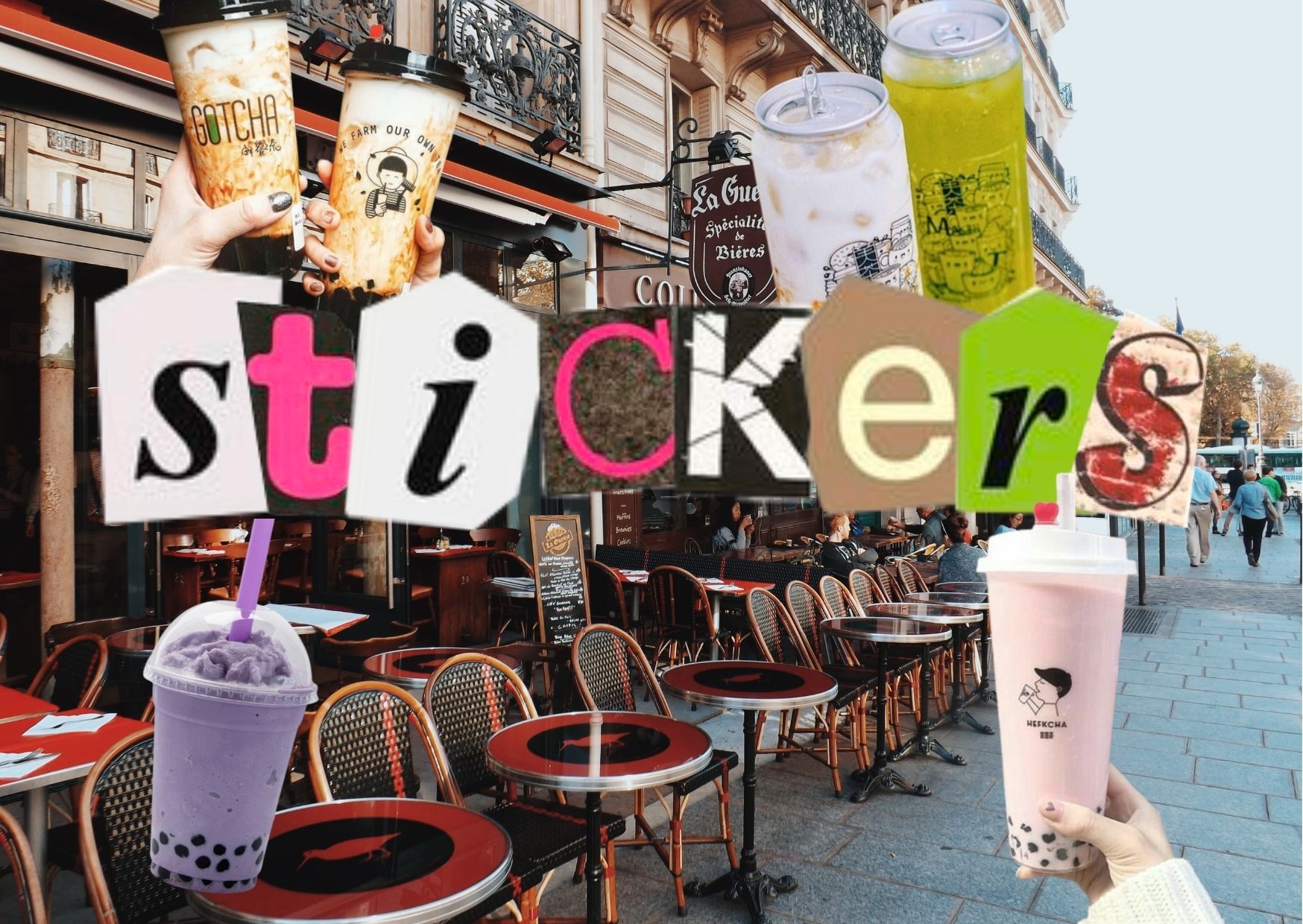 Stickers bubble tea by Petitpink on DeviantArt