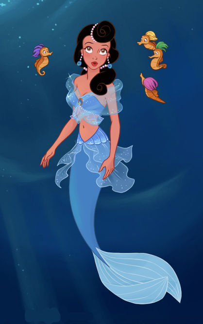 Jasmine as a mermaid by punkellie on DeviantArt